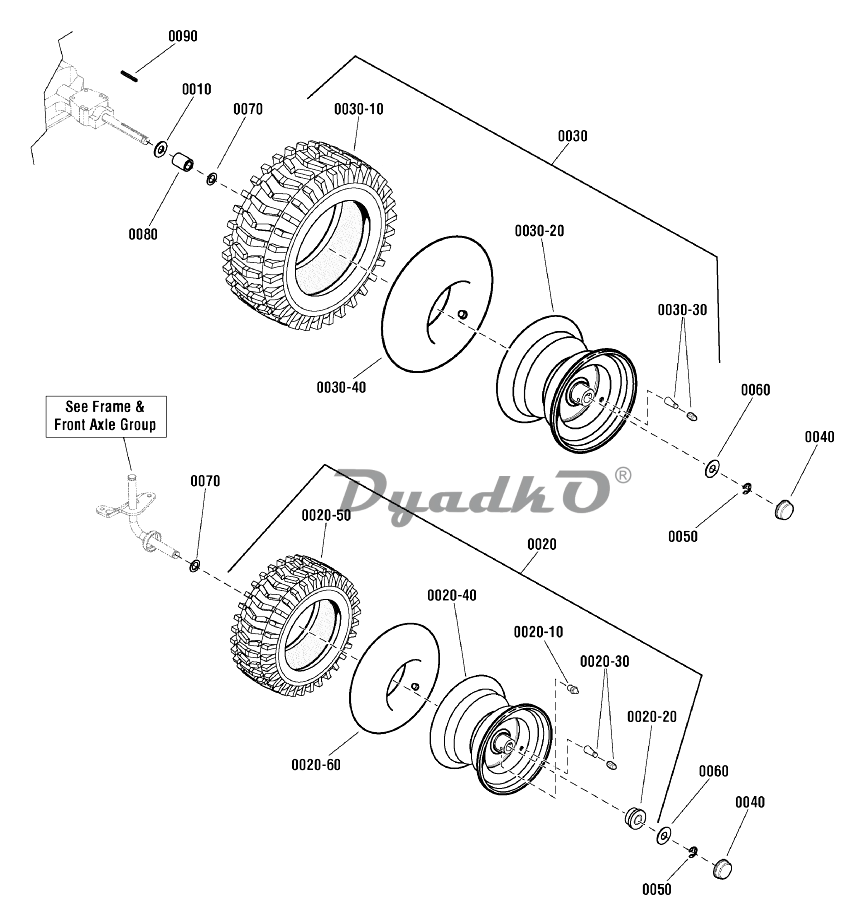 Схема (деталировка) тракторы садовые и райдеры SNAPPER NXT2346 (2690984 ...